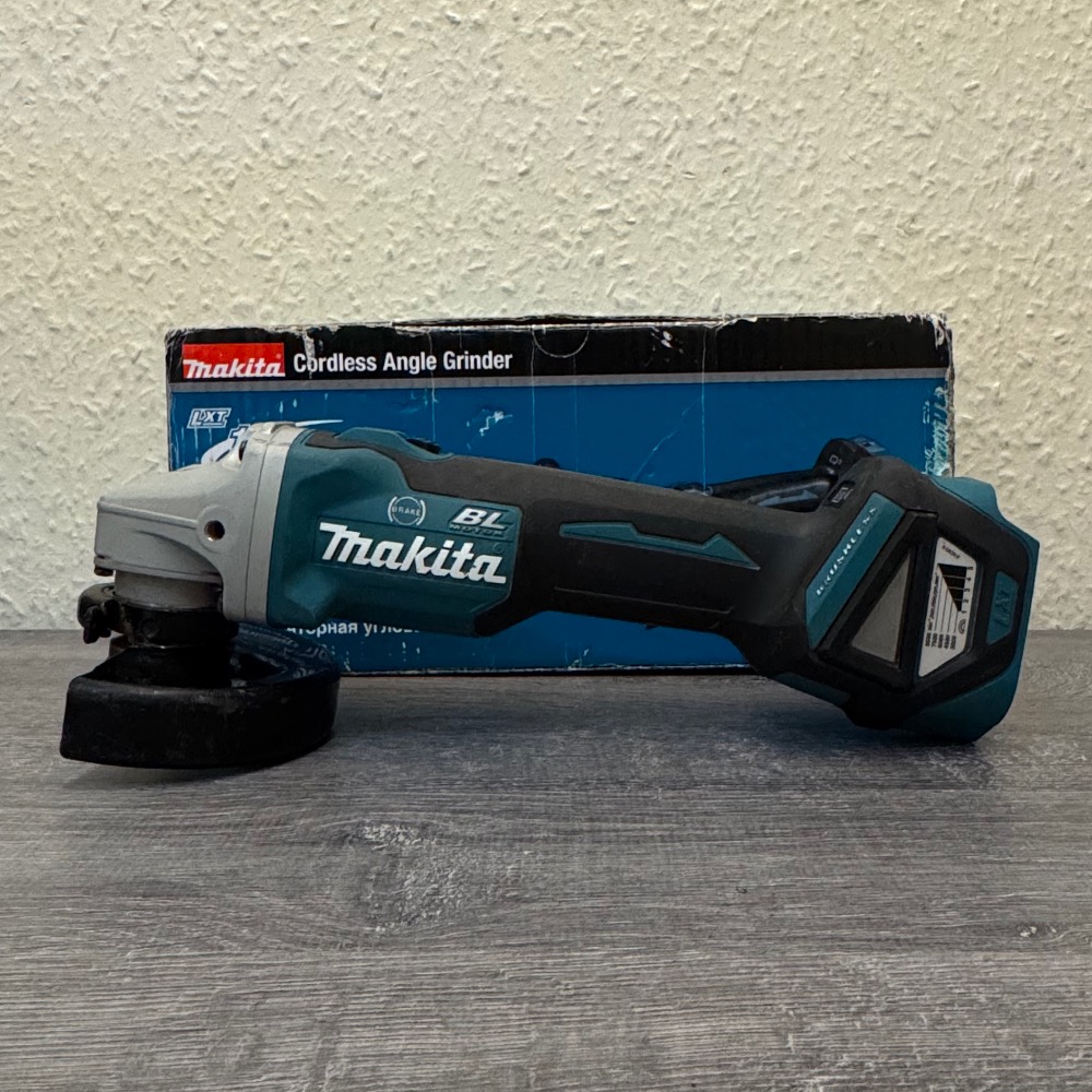 Pre-owned MAKITA DGA463 18V LI-ION LXT 4 1/2" BRUSHLESS CORDLESS ANGLE ...